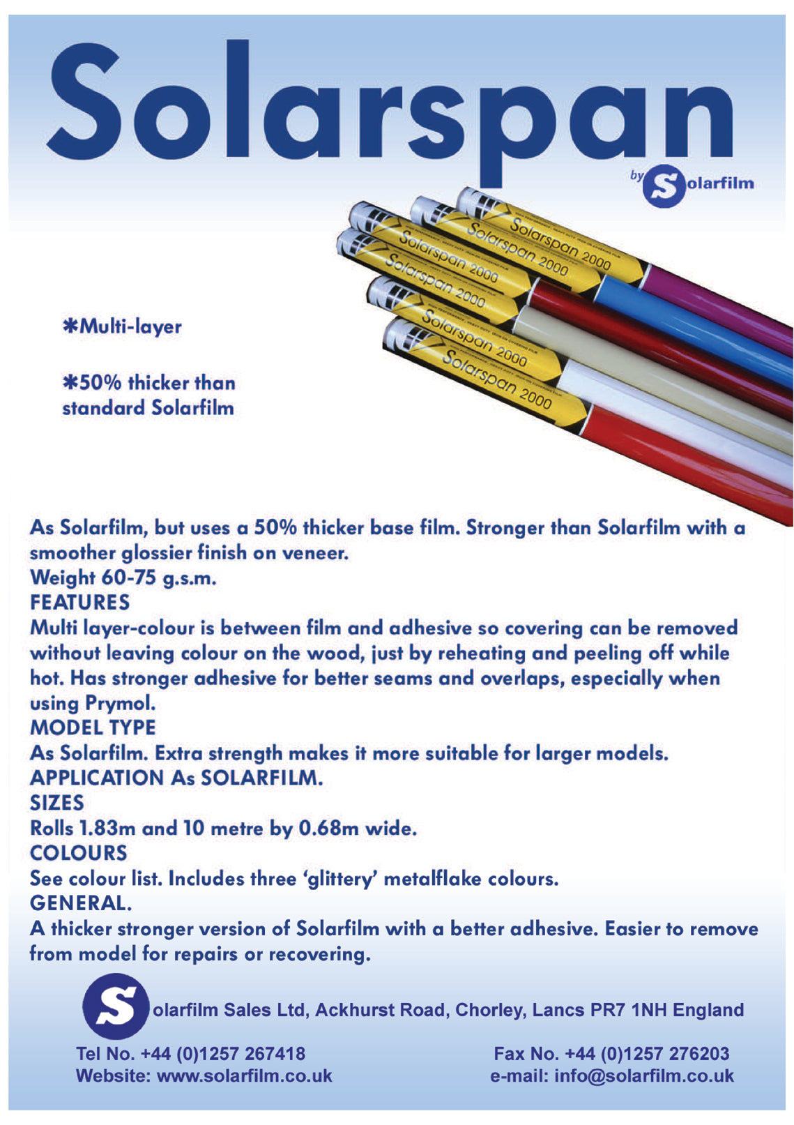 Solarspan – Solarfilm Sales Ltd